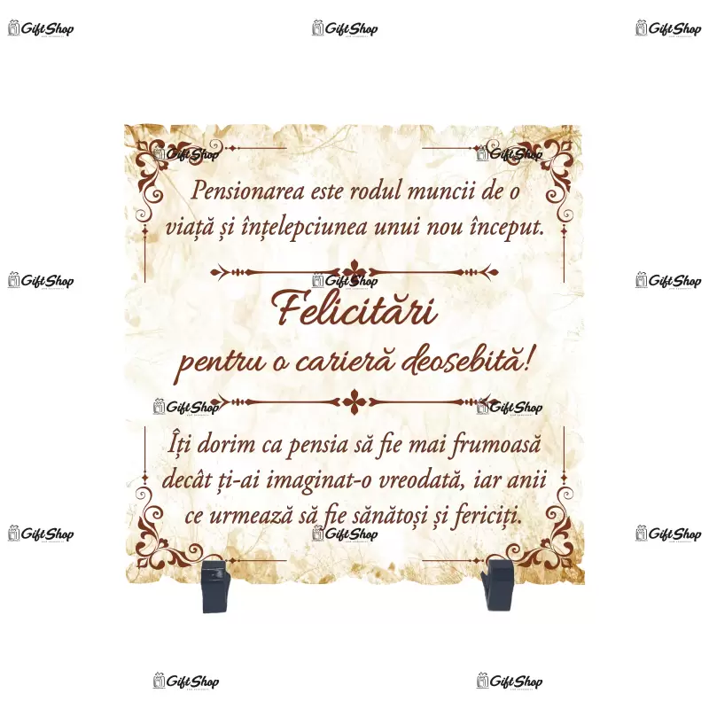Felicitari pentru o cariera deosebita, placheta cu | giftshop.ro